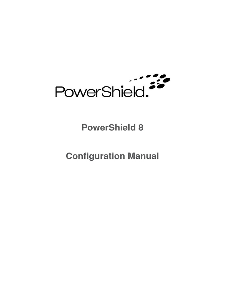6300-103C Powershield 8 Configuration Manual | PDF | Window (Computing) | Sensor
