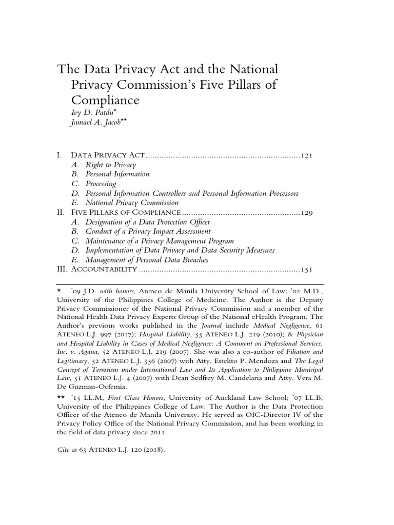 Liberty University Data Privacy Act Overview | PDF | Information Privacy | Right To Privacy