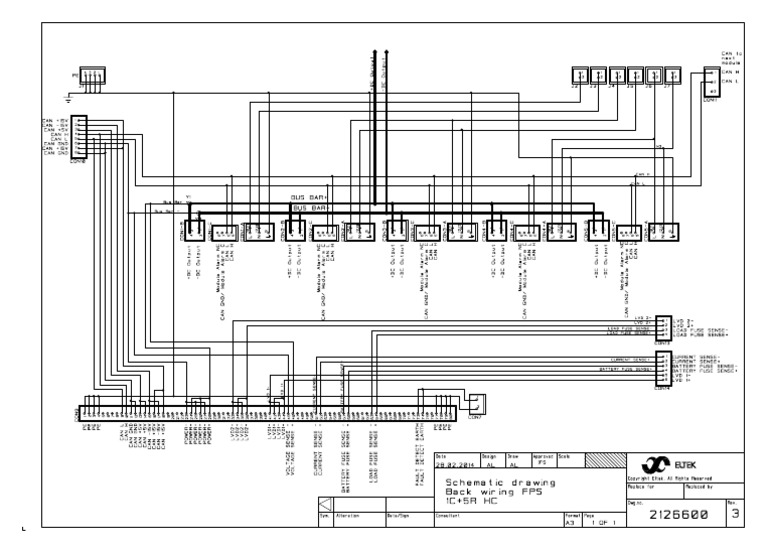 Schematic Back Wiring FPS 1C+5R HC G1 (A - 2126600 - 3) | PDF