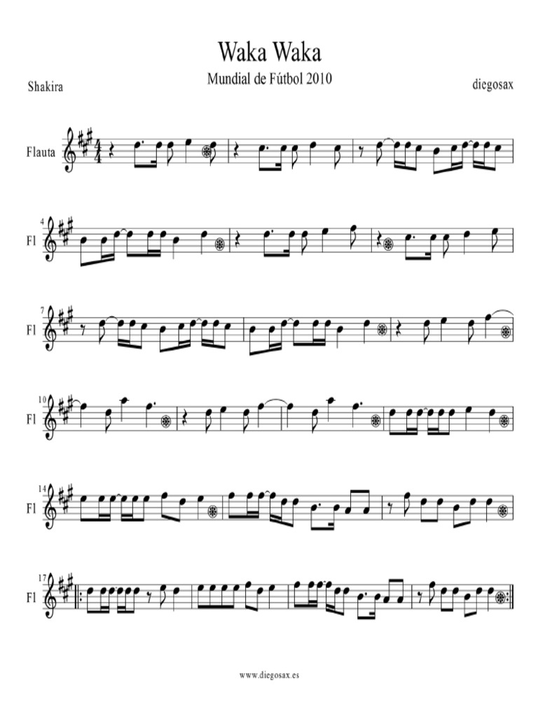 Waka Waka Flauta-1 | PDF