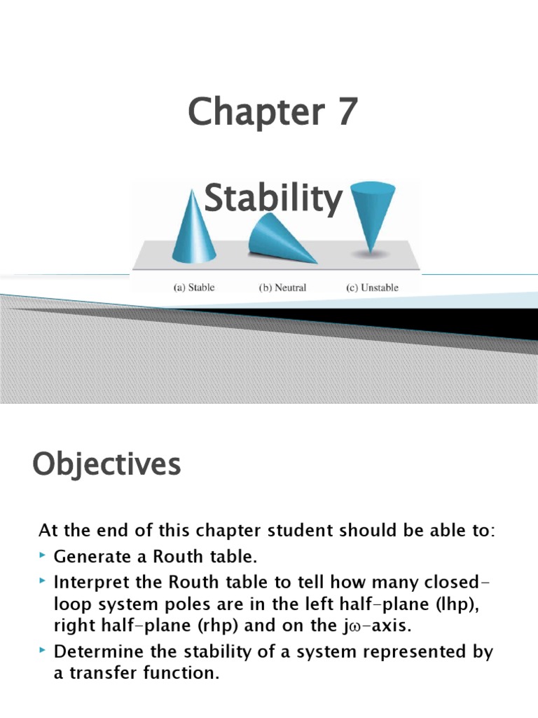Chapter 7 - Stability | PDF | Stability Theory | Control Theory