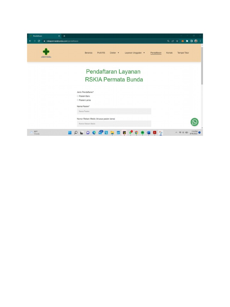 AKP 2 EP 2 Pendaftaran Pasien Online Dan Offline | PDF