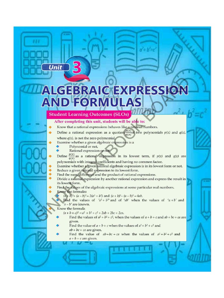 9th Math Book ch3 Sindh Eng Med | PDF