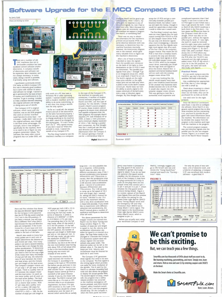 EMCO Compact 5PC Conversion To Mach3 | PDF