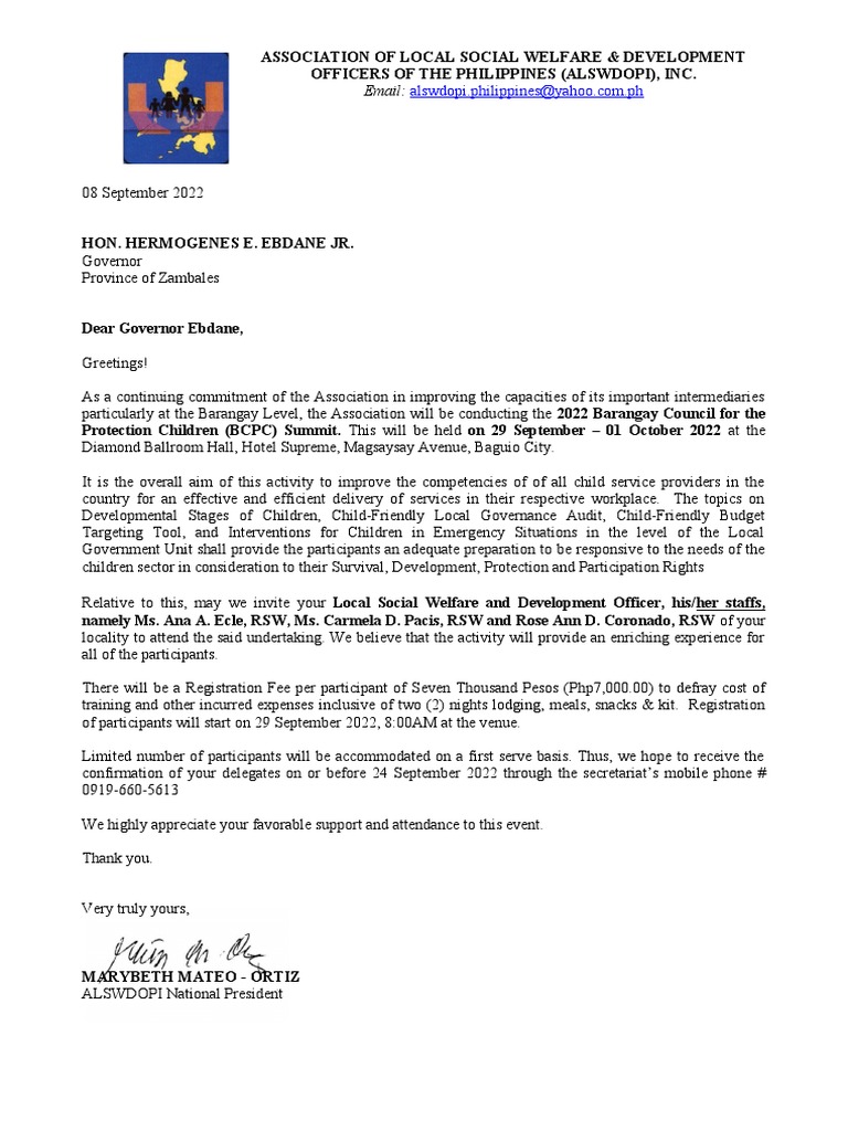 Proforma INV BCPC Summit Final | PDF | Social Science