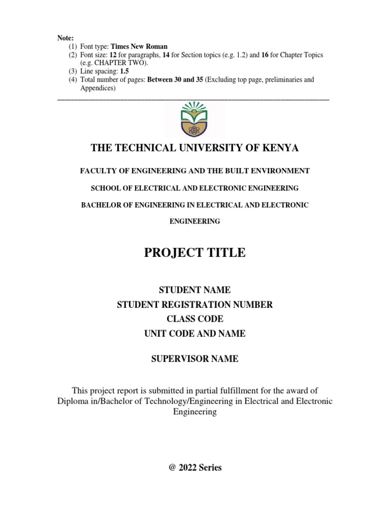 Project Report Format Sept 2022 V5 Tuk Pdf Laser Scada