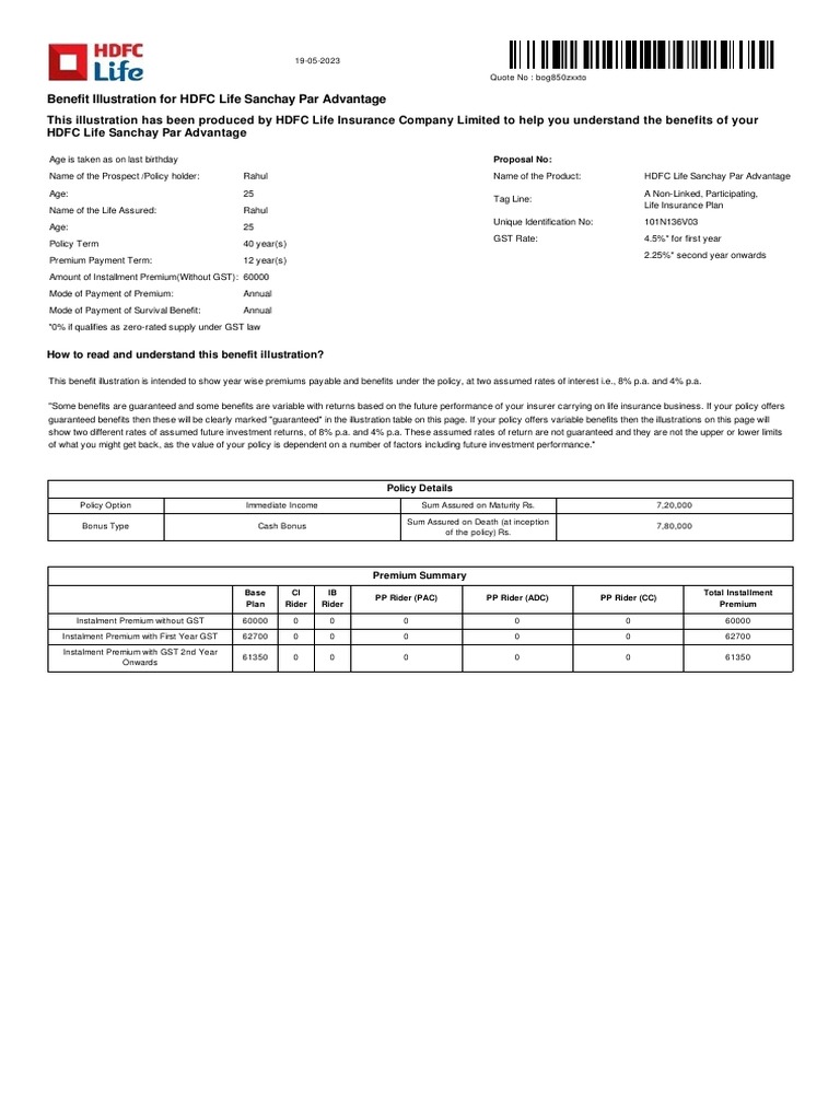Illustration | PDF | Life Insurance | Insurance