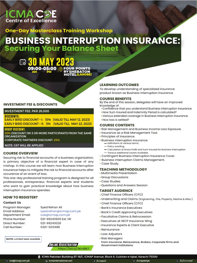 Contingent Business Interruption Workshop | PDF | Insurance | Reinsurance