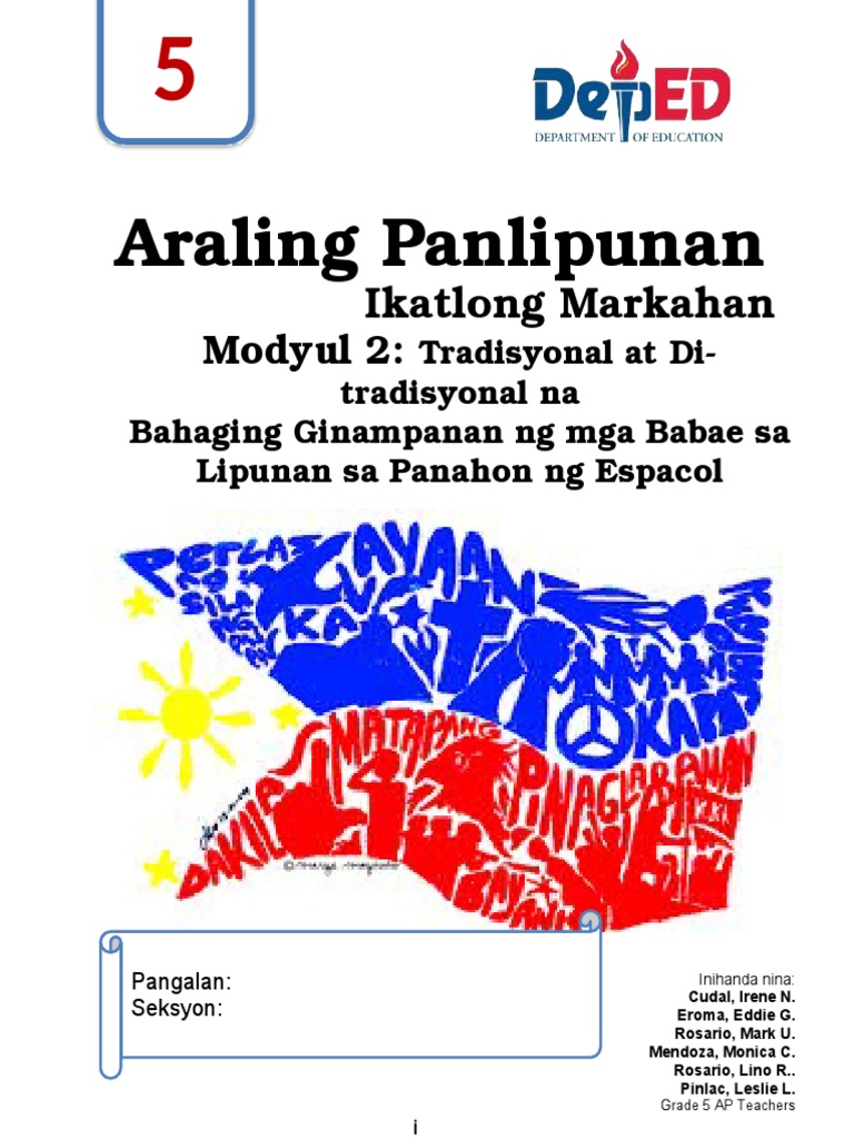 3RD Q Modyul 2 | PDF