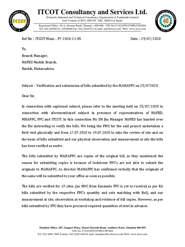 forwarding letter RA bill revised | PDF