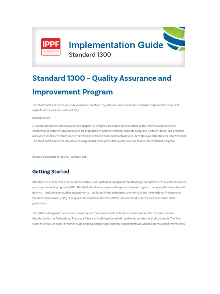 Quality Assurance in Internal Audit | PDF | Internal Audit | Audit