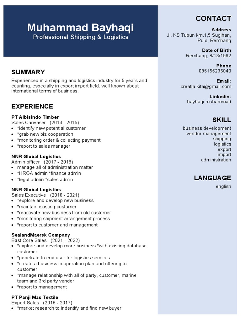Resume Good One | PDF | Business Process | Business