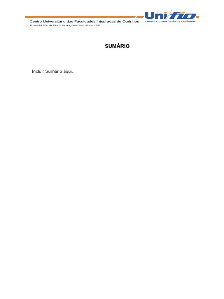 Template - Relatório Final | PDF