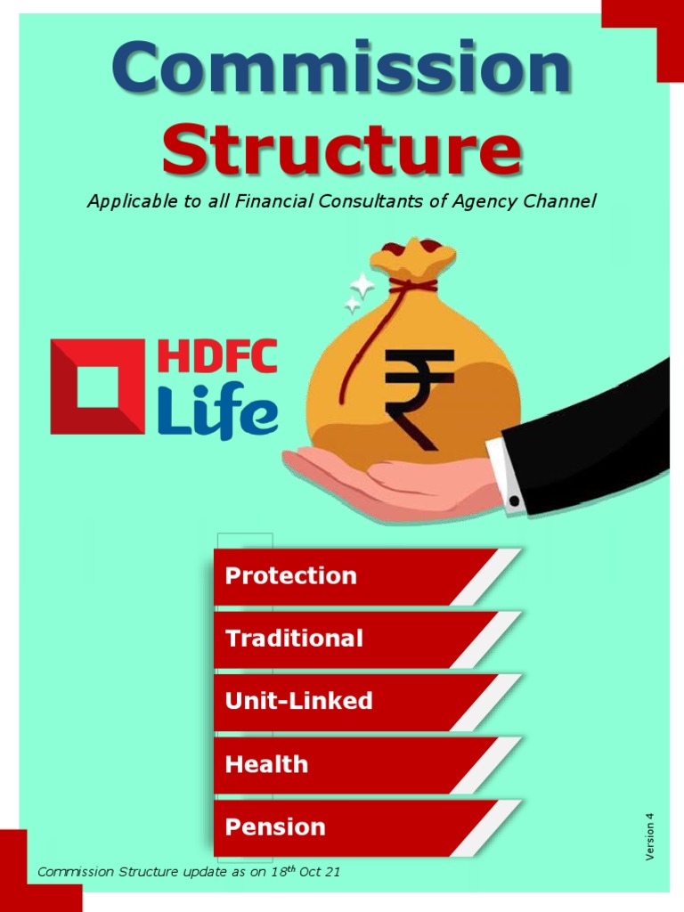 HDFC Life Agent Commission Structure | PDF | Insurance | Pension