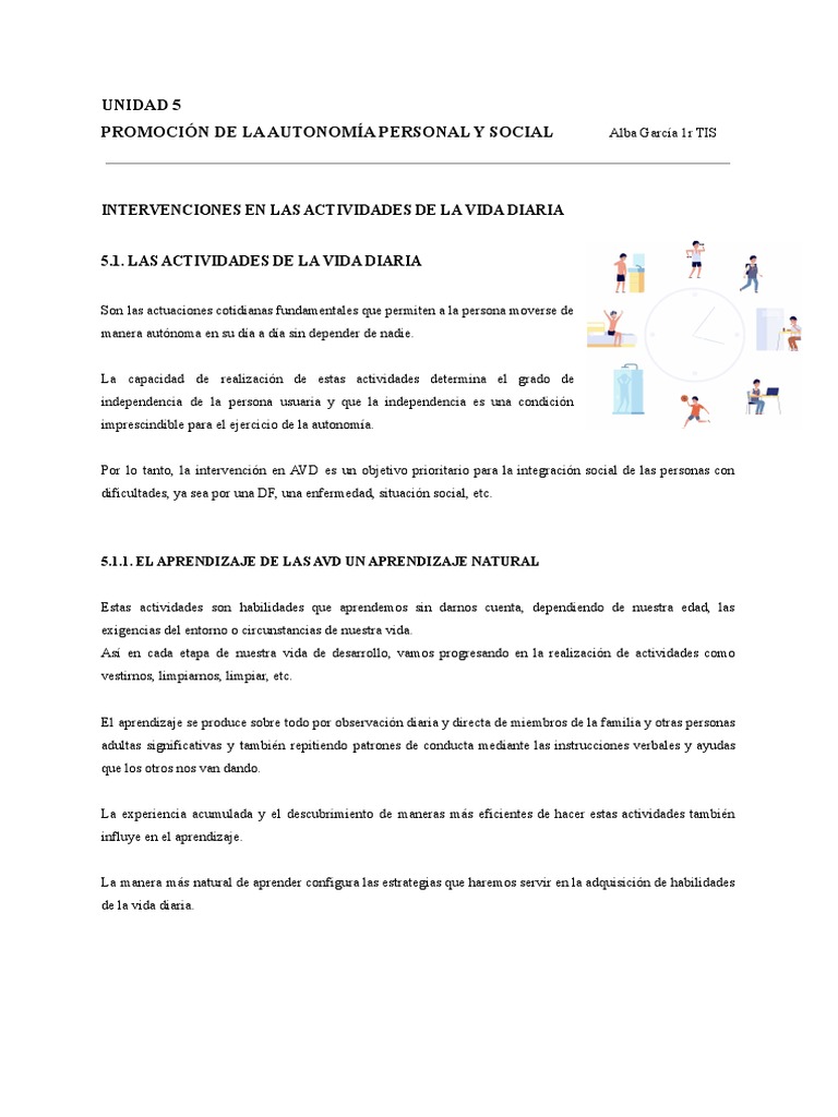 Ut 5 Paps | PDF | Terapia ocupacional | Aprendizaje