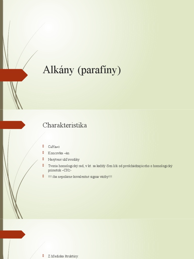 Alkány | PDF