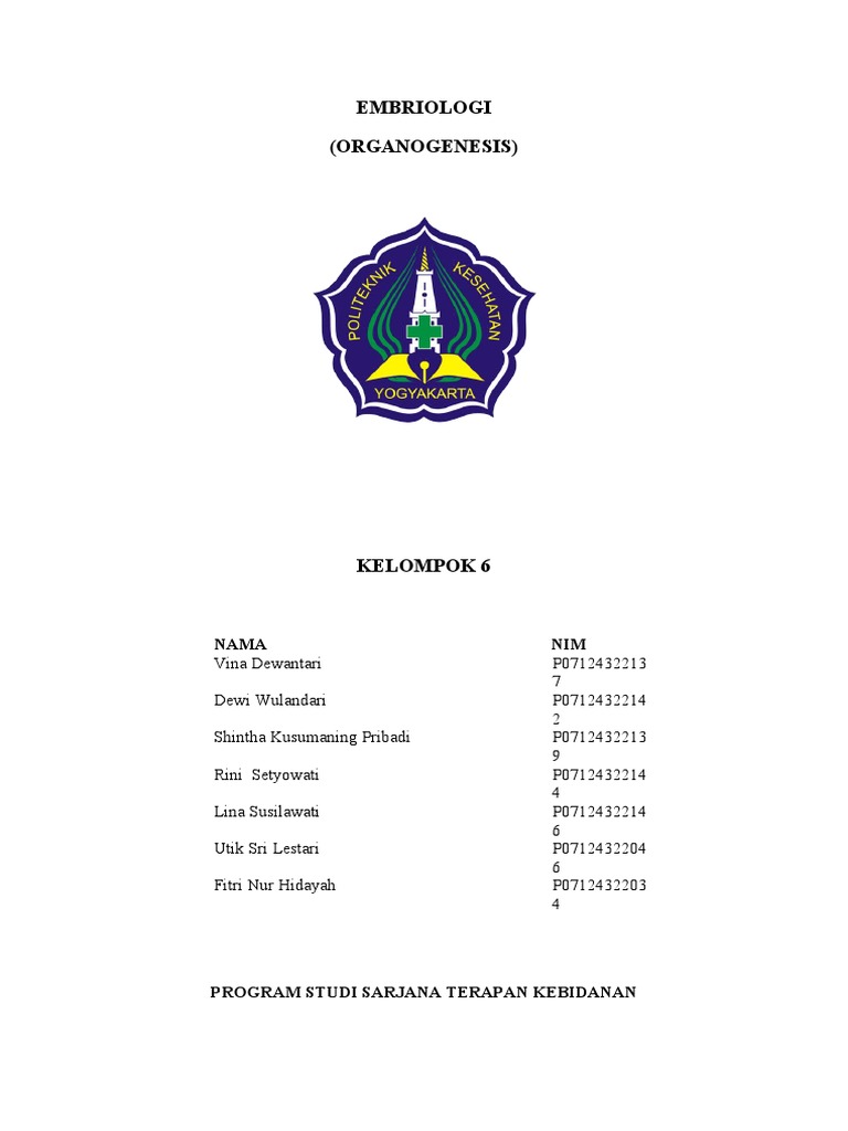 Proses Organogenesis pada Embrio Manusia | PDF