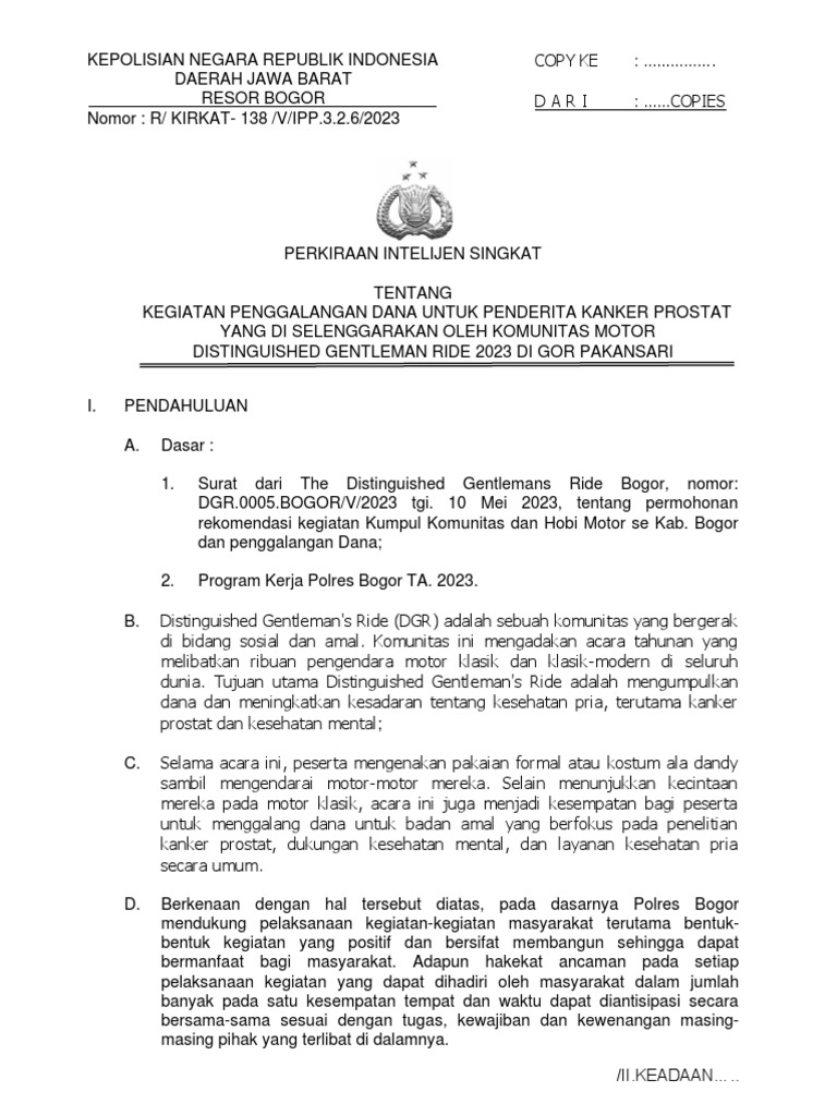 Kirkat Rencana Kegiatan DGR 2023 | PDF | Bisnis