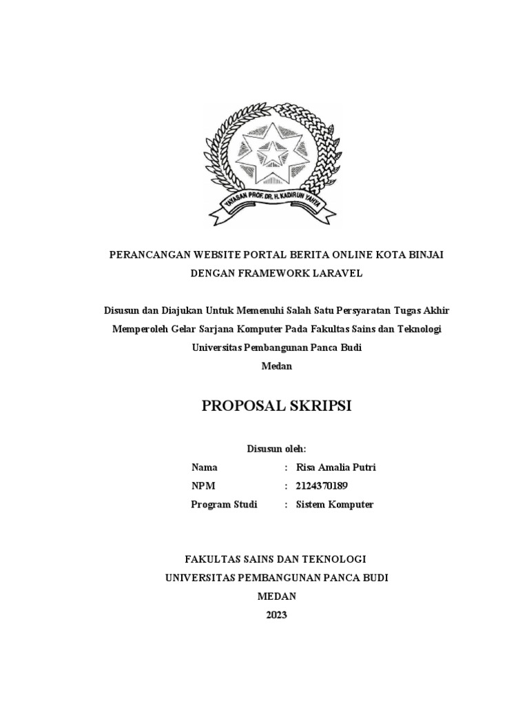 Perancangan Aplikasi Portal Berita Online Kota Binjai Dengan Framework Laravel | PDF | Seni
