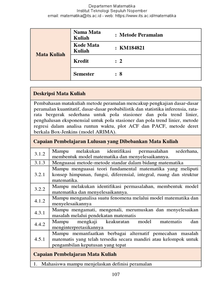 Metode Peramalan | PDF