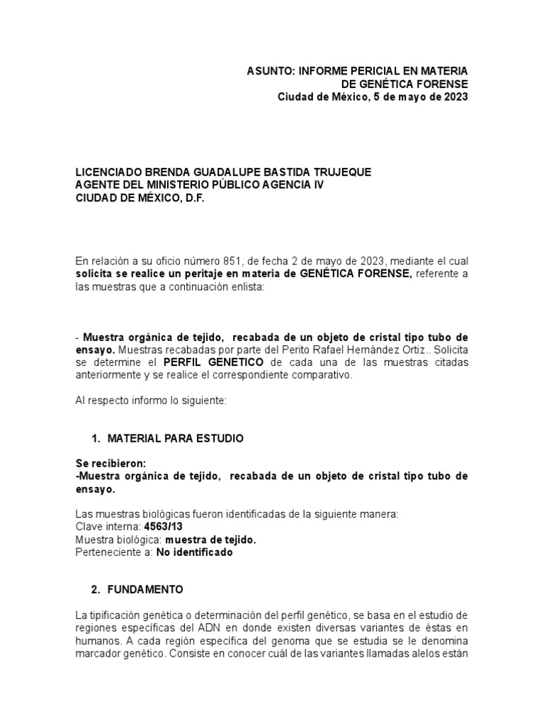 Documento (6) 2 | PDF | Perfiles de ADN | Adn