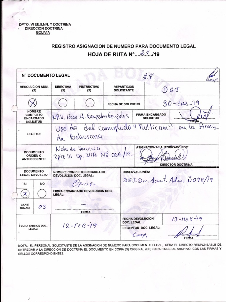 Resol. 24-19 (Autorizar Uso de Unif Camuf, Multicam) | PDF