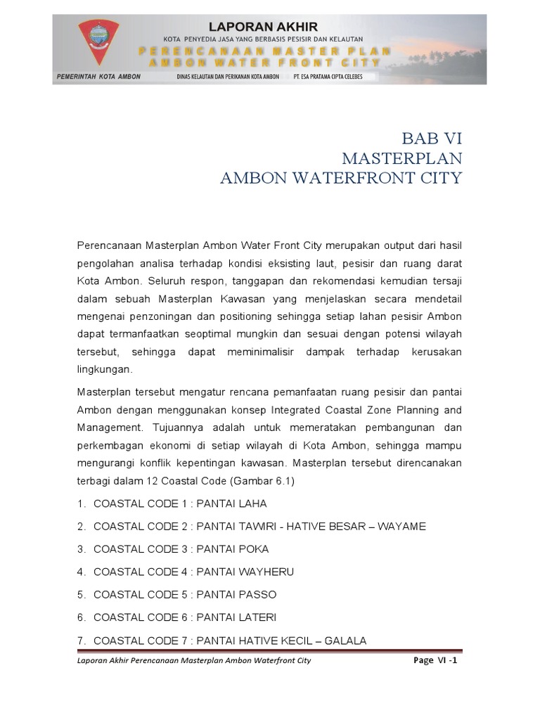 Final WFC BAB VI MASTERPLAN WFC | PDF