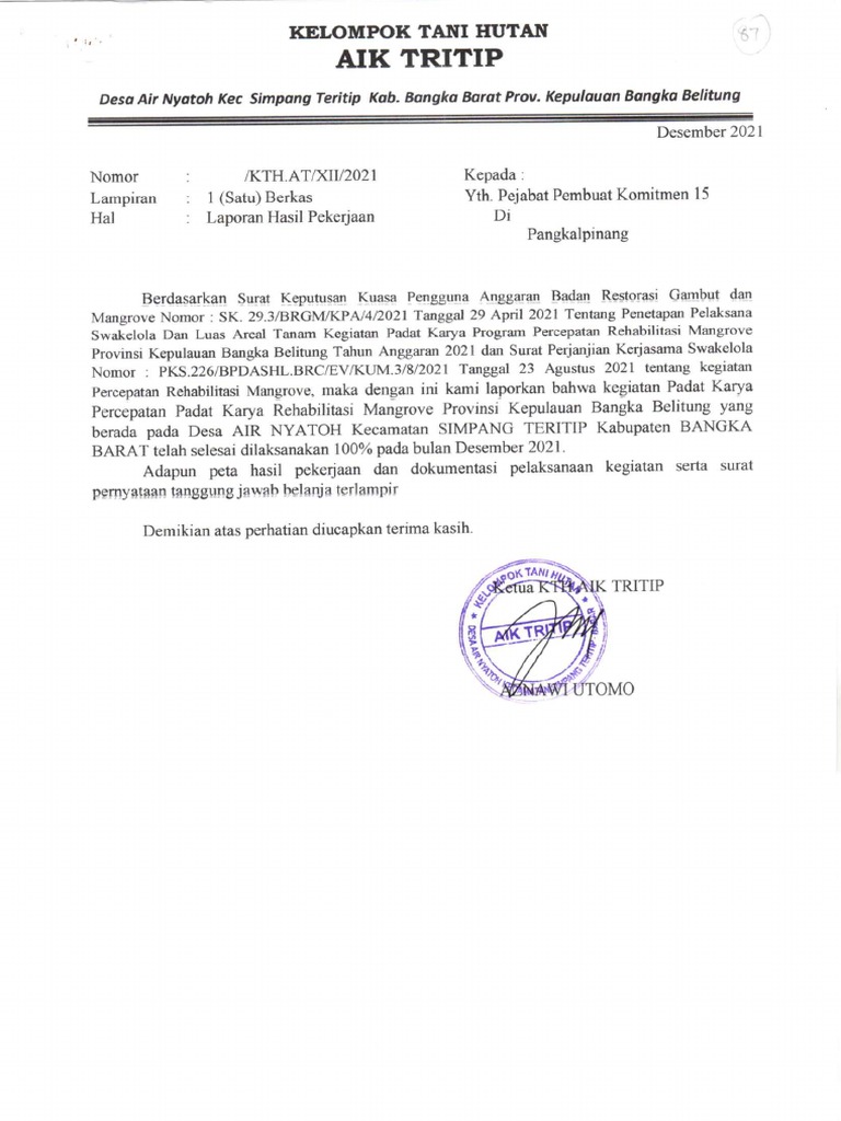 KTH Aik Tritip | PDF