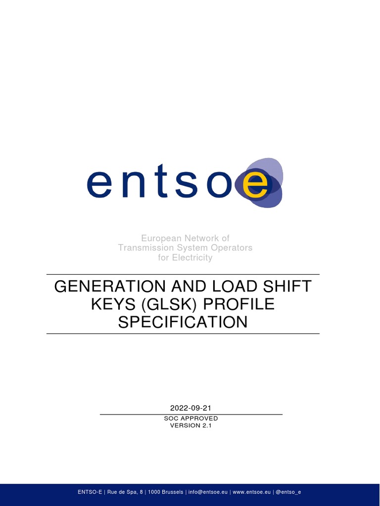 GLSK Profile Specification v2.1 | PDF | Class (Computer Programming) | Metadata