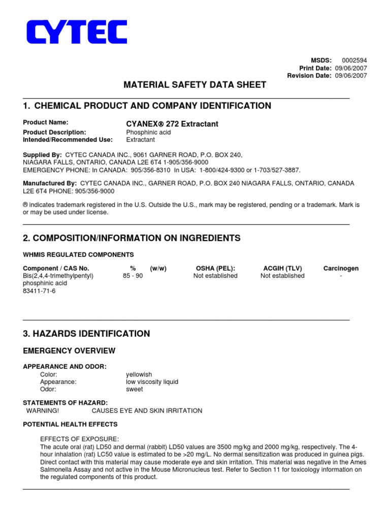 Cyanex 272 052523 | PDF