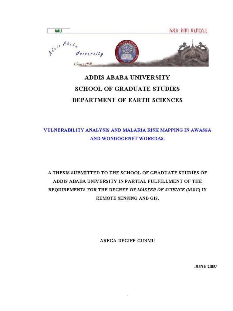 Malaria Risk Mapping in Awassa | PDF | Malaria | Geographic Information System