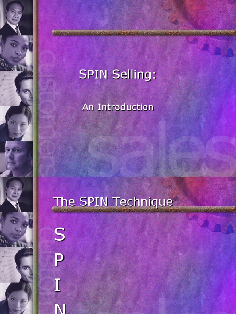 Introduction to SPIN Selling Technique | PDF | Economies