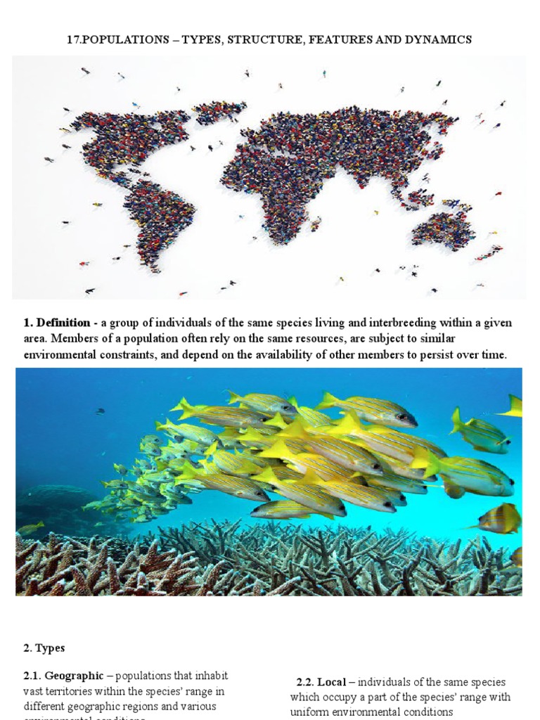 17.populations - Types, Structure, Features and Dynamics | PDF ...