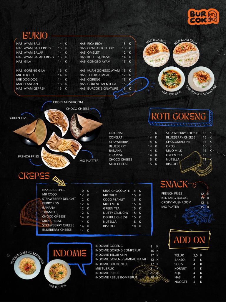 Food & Beverage Menu | PDF