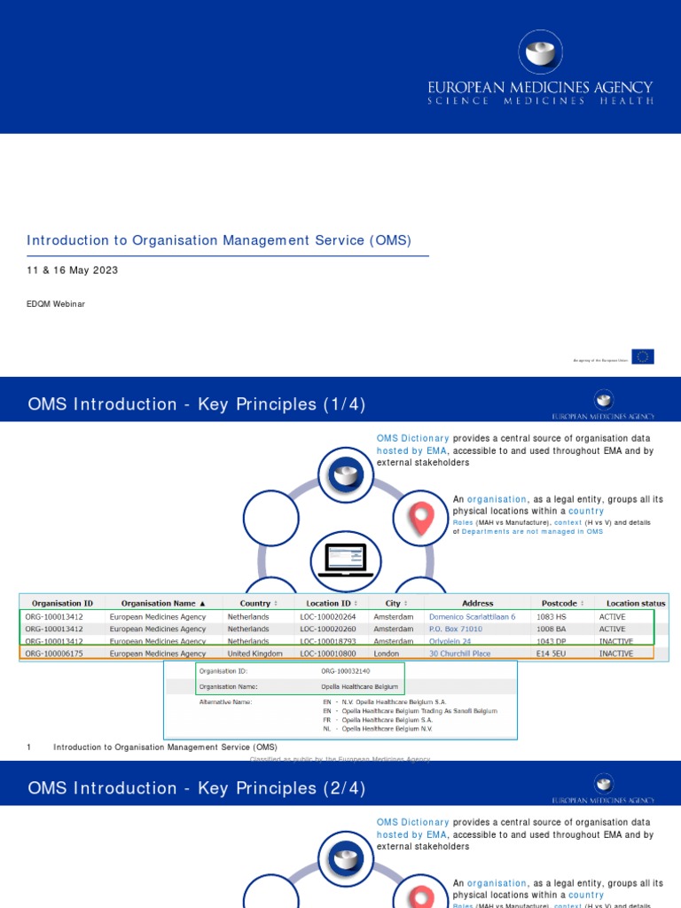 EDQM Webinar - Introduction to OMS | PDF | Verification And Validation ...
