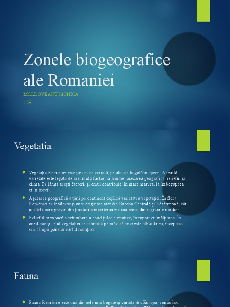 Zonele Biogeografice Ale Romaniei | PDF