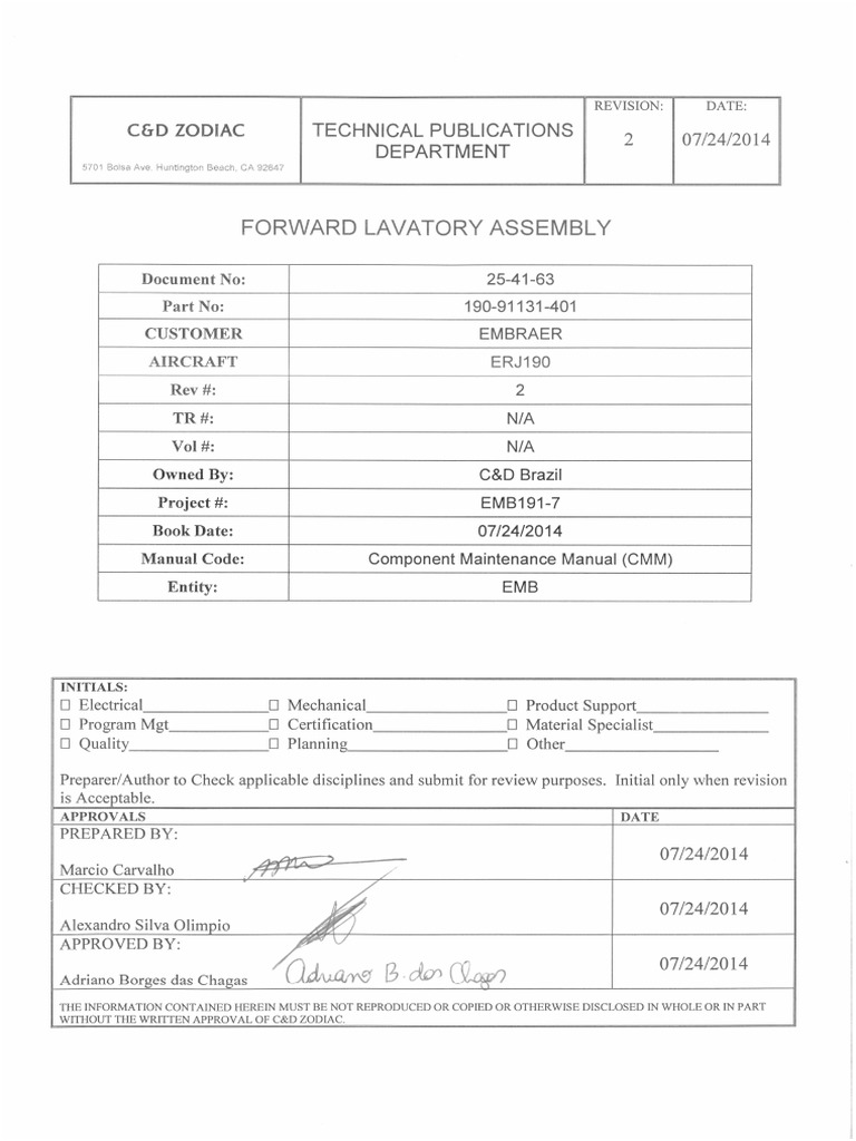 CMM Lavatory 25-41-63 Rev - 02 | PDF | Toilet | Building Engineering