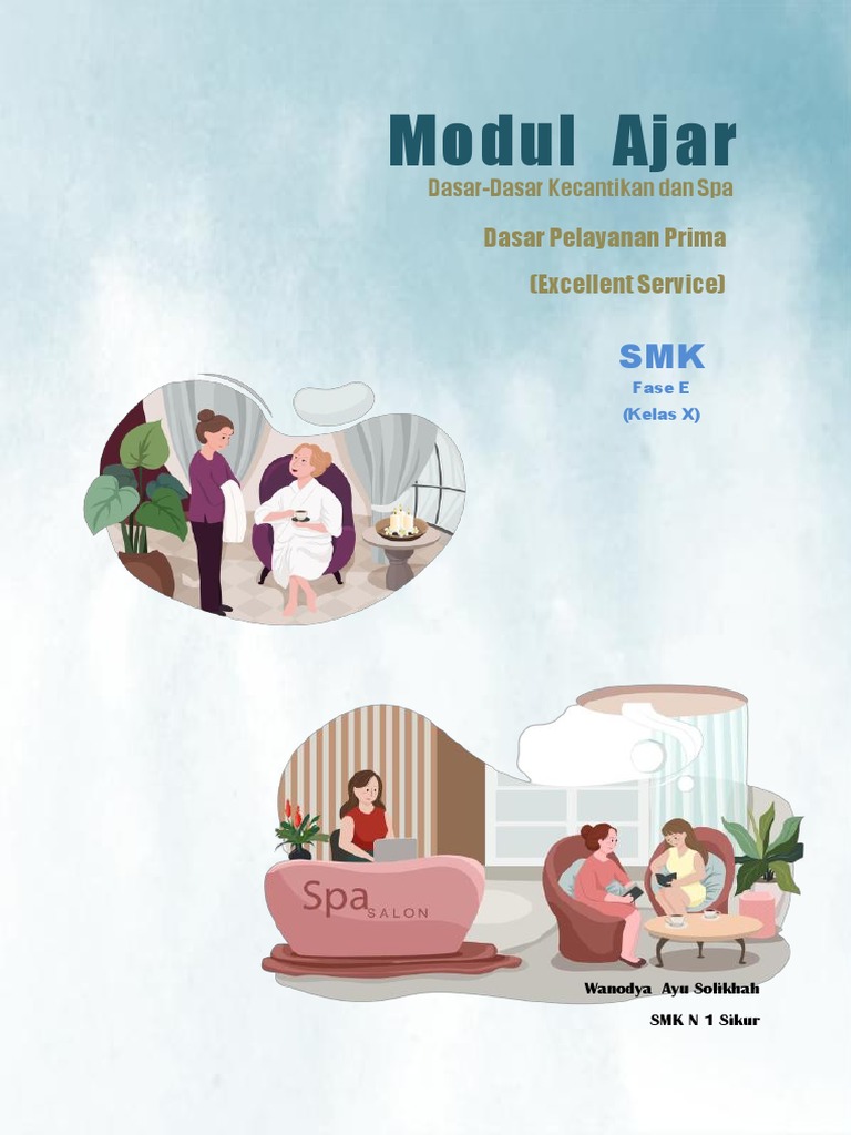 Modul Ajar Dasar-Dasar Kecantikan Dan Spa - Dasar Pelayanan Prima - Fase E | PDF