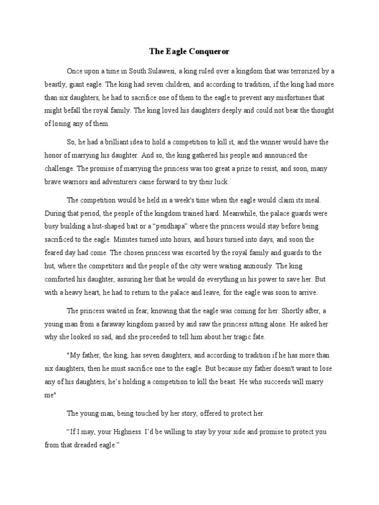 Story Telling - The Eagle Conqueror | PDF