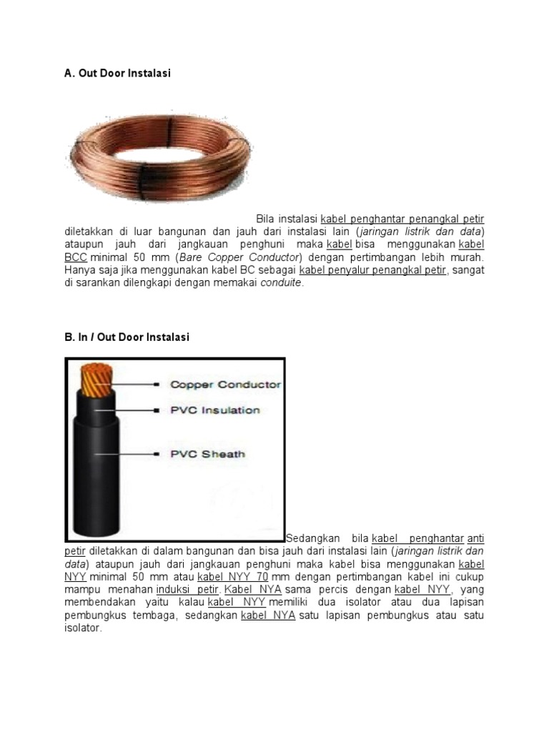 Panduan Kabel Grounding dan Penangkal Petir | PDF | Teknologi & Rekayasa