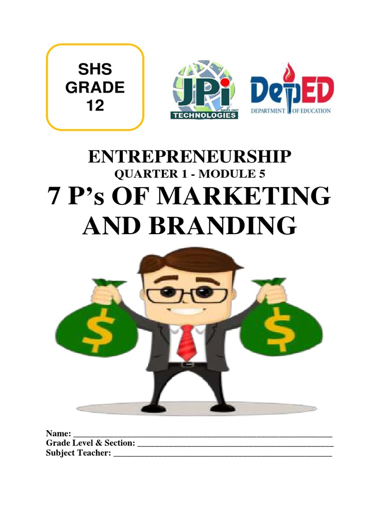 7 P's of Marketing in Entrepreneurship | PDF | Marketing | Retail