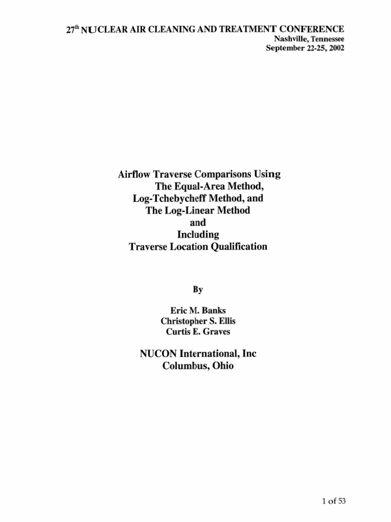 Airflow Traverse | PDF