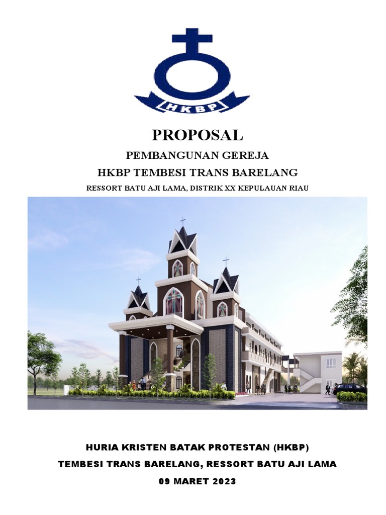 Proposal Gedung HKBP Tembesi Trans Barelang | PDF