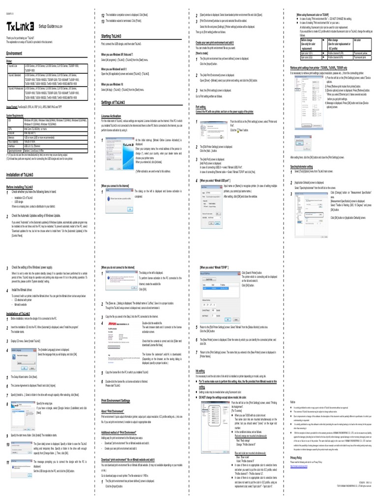 D202875-13 TxLink SetupGuide | PDF | Microsoft Windows | Computer File