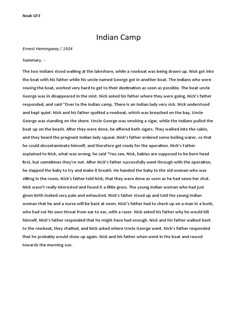 Indian Camp | PDF