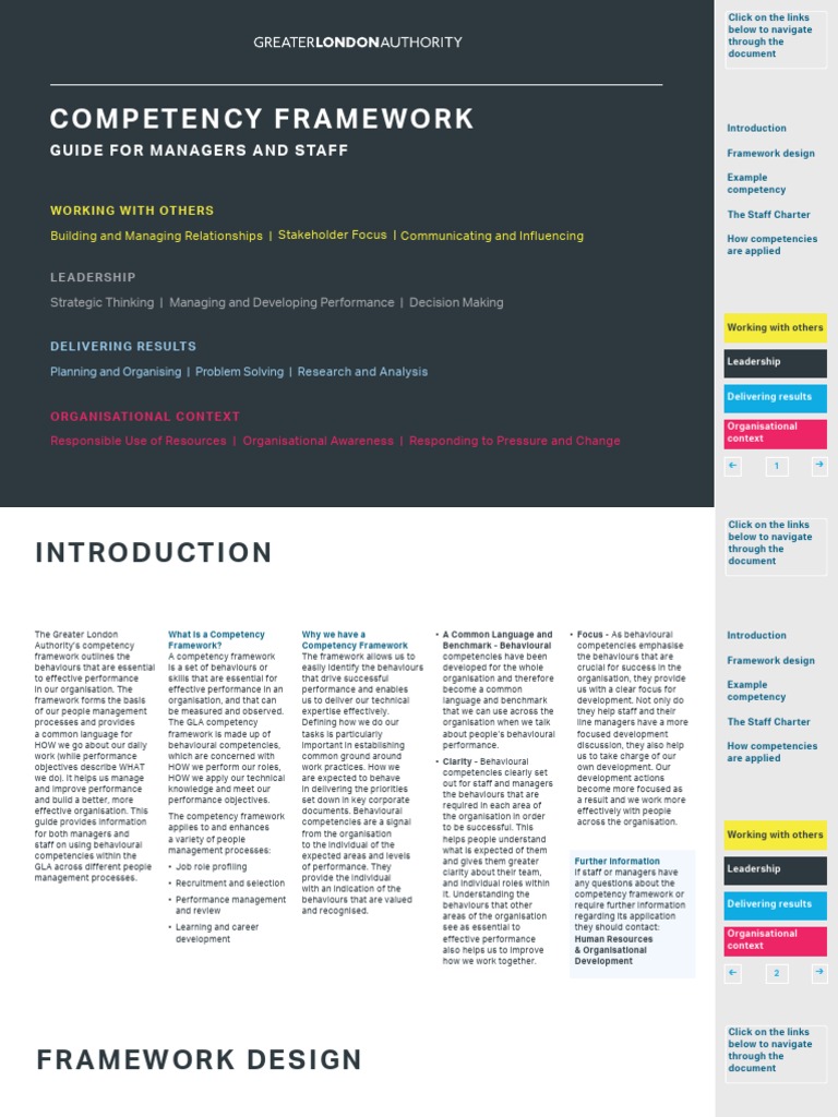 GLA Competency Framework Overview | PDF | Competence (Human Resources ...