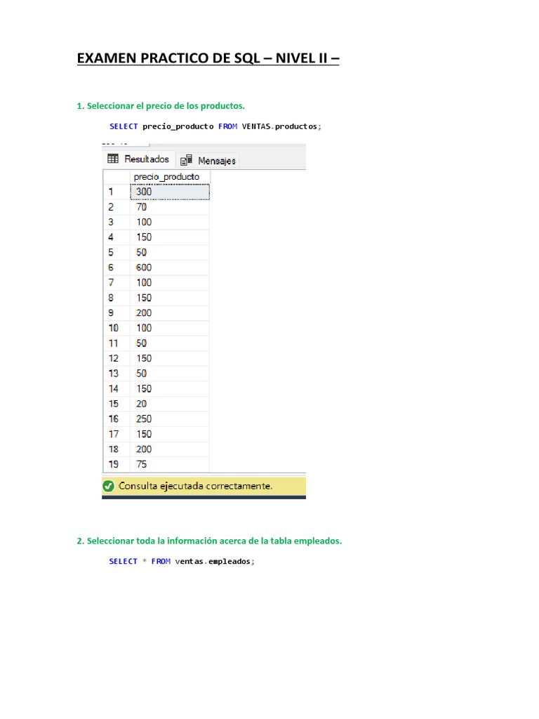 Examen Practico de SQL - 05!05!2023 | PDF | SQL | Presupuesto