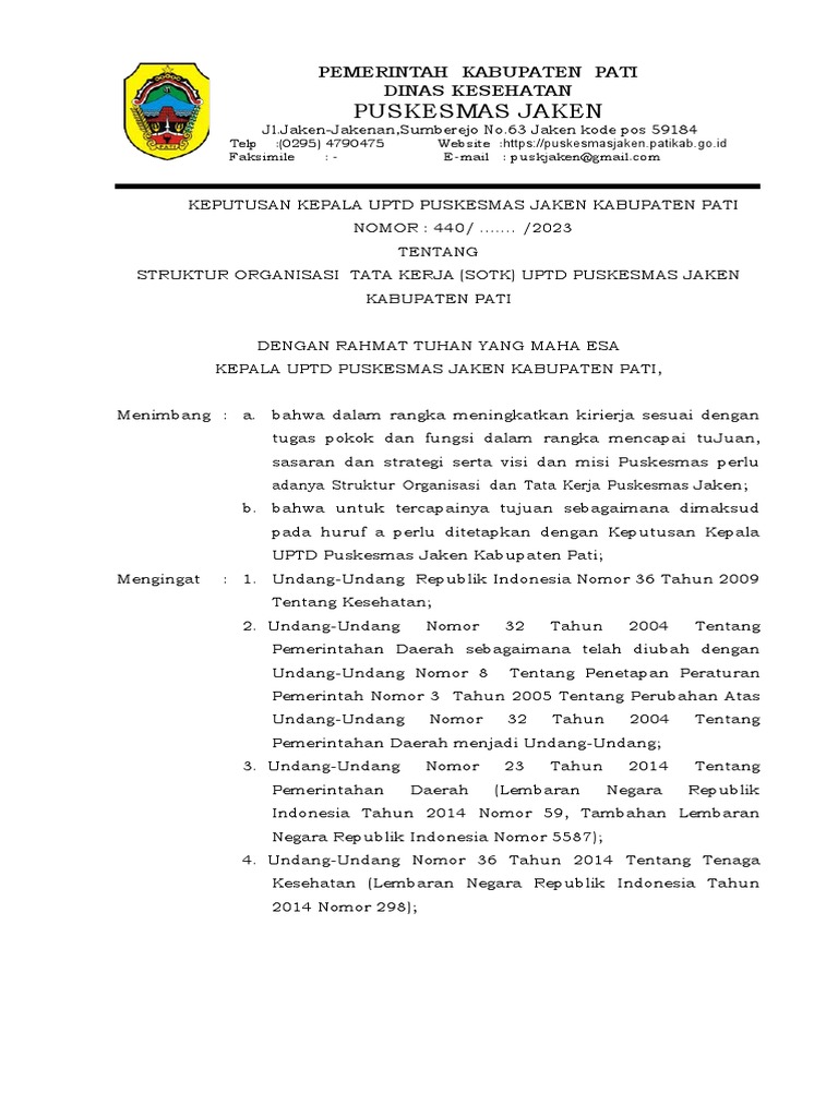Sotk PKM Jaken TH 2023 | PDF