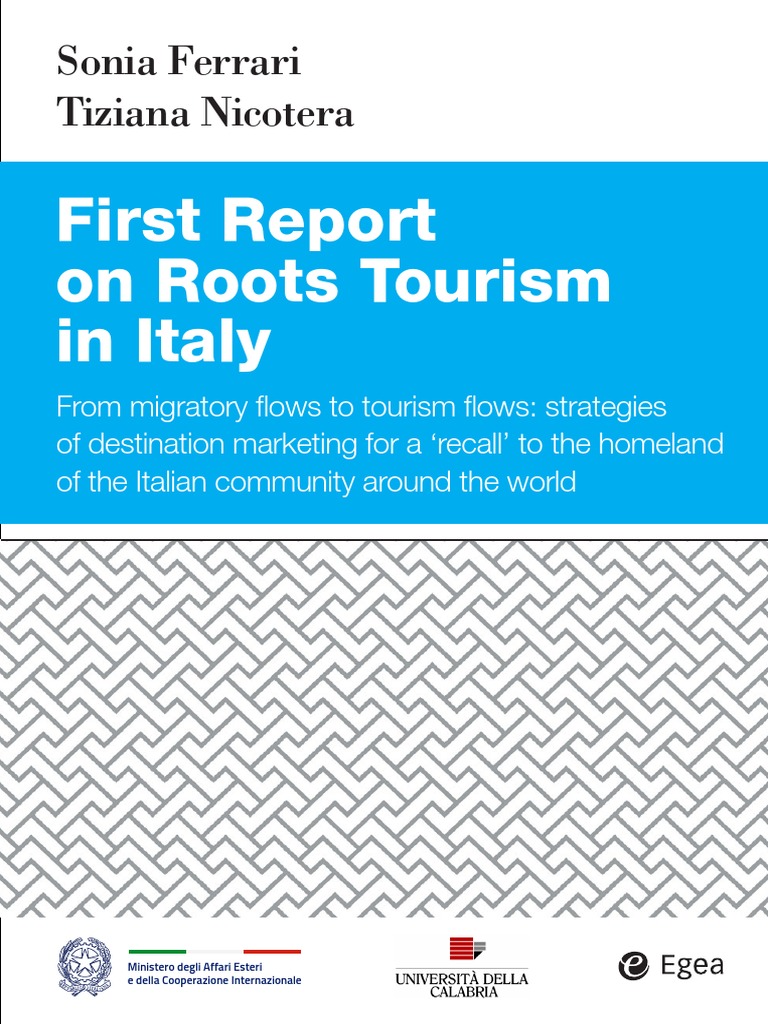 First Report On Roots Tourism in Italy | PDF | Tourism | Italy