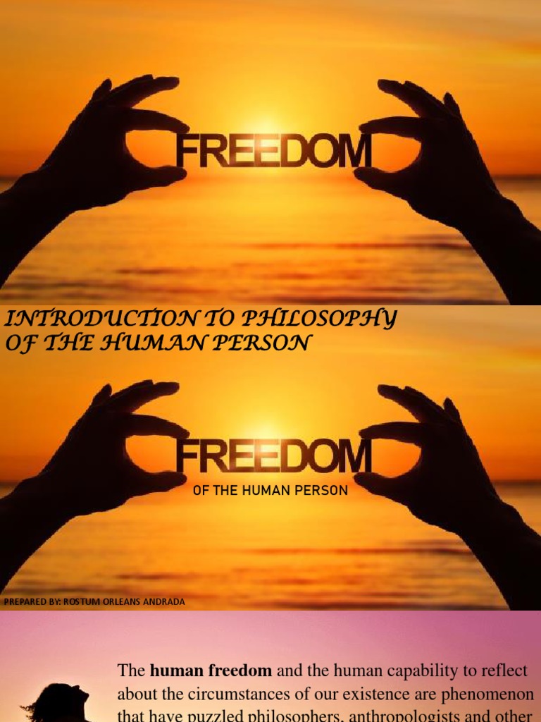 Freedom of The Human Person Intro To Philosophy | PDF | Determinism ...